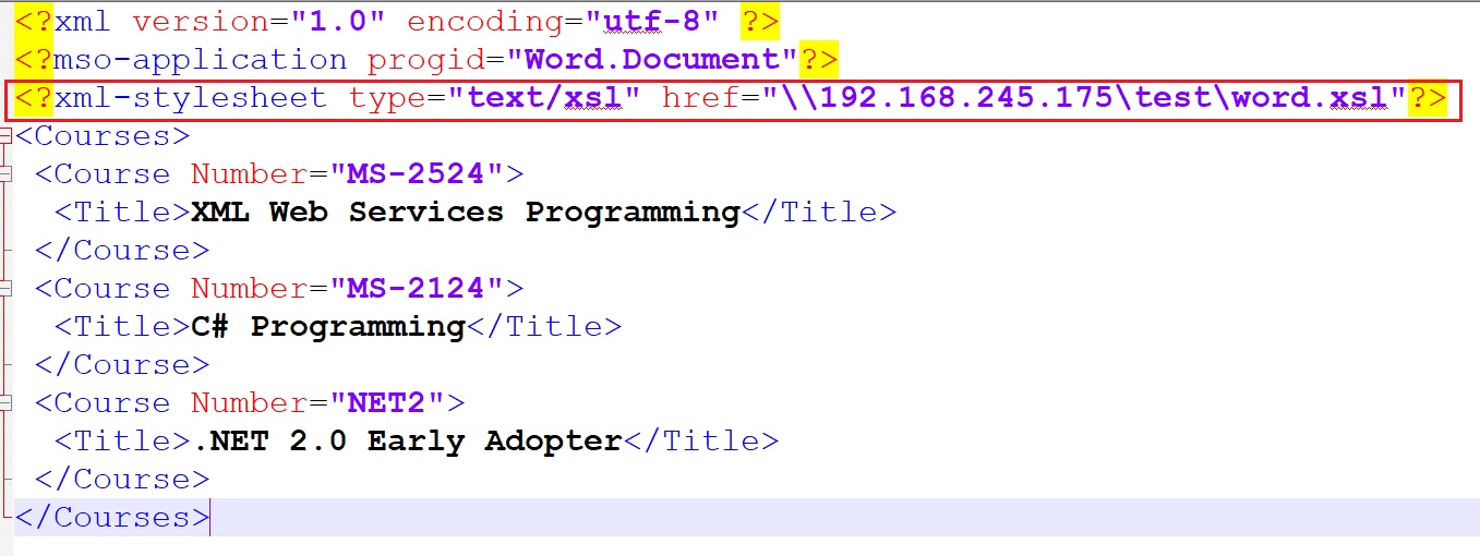 Capturing NetNTLM Hashes with Office [DOT] XML Documents – bohops